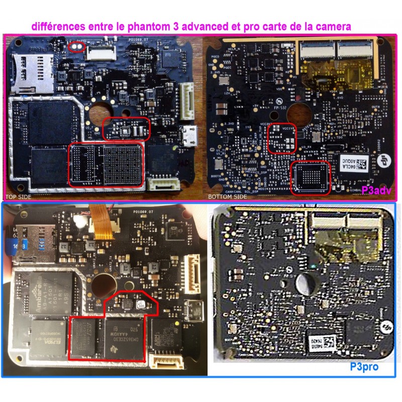 DJI Phantom 3 ADV Advanced Gimbal Camera Main Board - Mundo RC Tienda ...