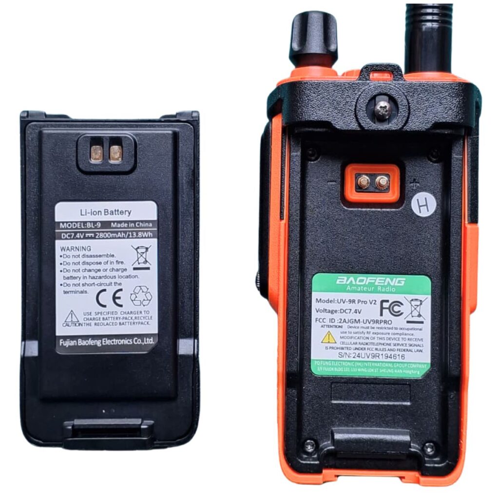 Baofeng UV 9R PRO V2 IP68 Waterproof Walkie Talkie High Power Dual Band ...