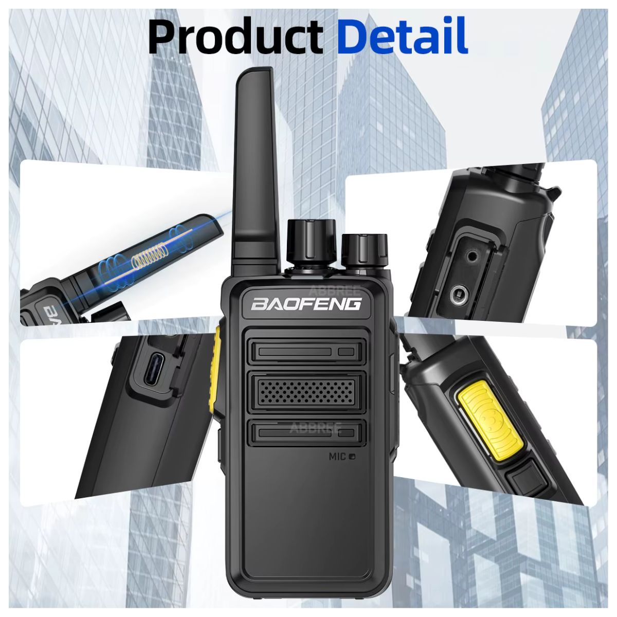 2 uds Baofeng BF-V12D GMSK UHF Walkie Talkie Digital llamada cifrada ...