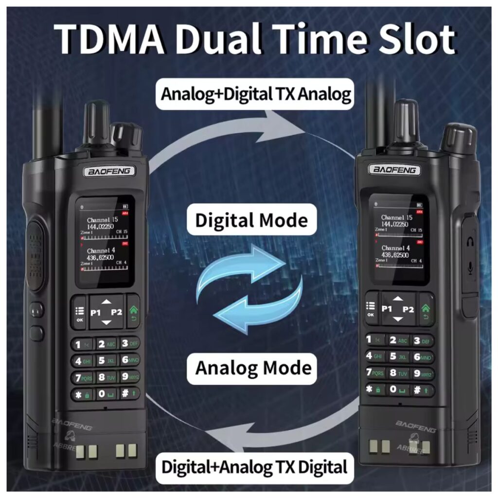 Baofeng DM-32 GPS DMR 10W Walkie Talkie AM FM Wireless Copy Frequency ...